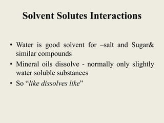 Introduction of solubilty, solubility expression, solute solvent ...