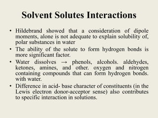 Introduction of solubilty, solubility expression, solute solvent ...