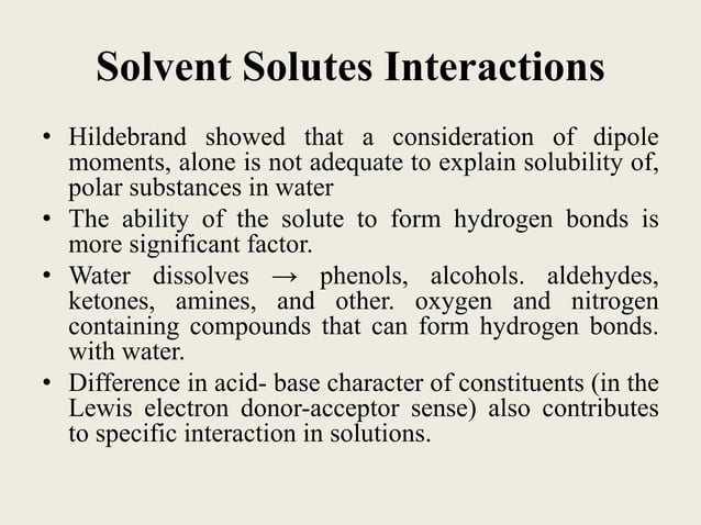 Introduction of solubilty, solubility expression, solute solvent ...