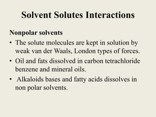 Introduction of solubilty, solubility expression, solute solvent ...