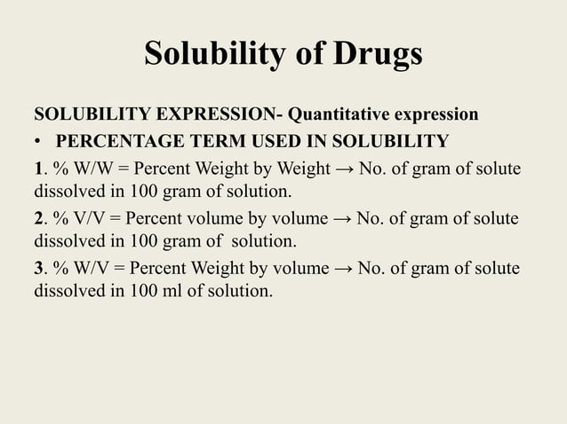 Introduction Of Solubilty Solubility Expression Solute Solvent