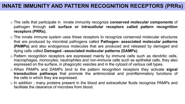 SOLUBLE PATTERN RECOGNITION RECEPTORS.pptx | Chemistry | Science