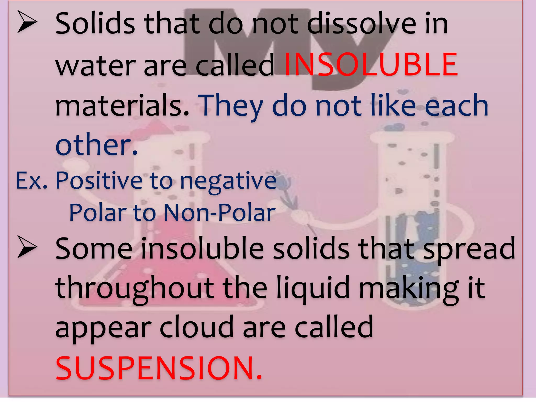 Soluble vs insoluble | PPTX