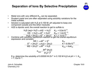 solublity solublity constant complex ion effect to solublity | PPT
