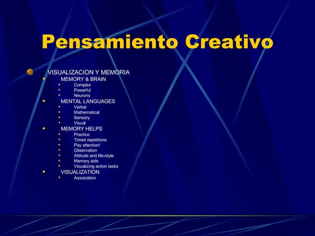 Solución Creativa de Problemas (Ejemplo de Mind Mapper 5) | PPT
