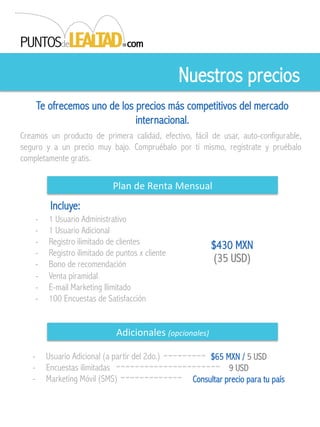 Programa de Lealtad con Monedero electrónico | PDF