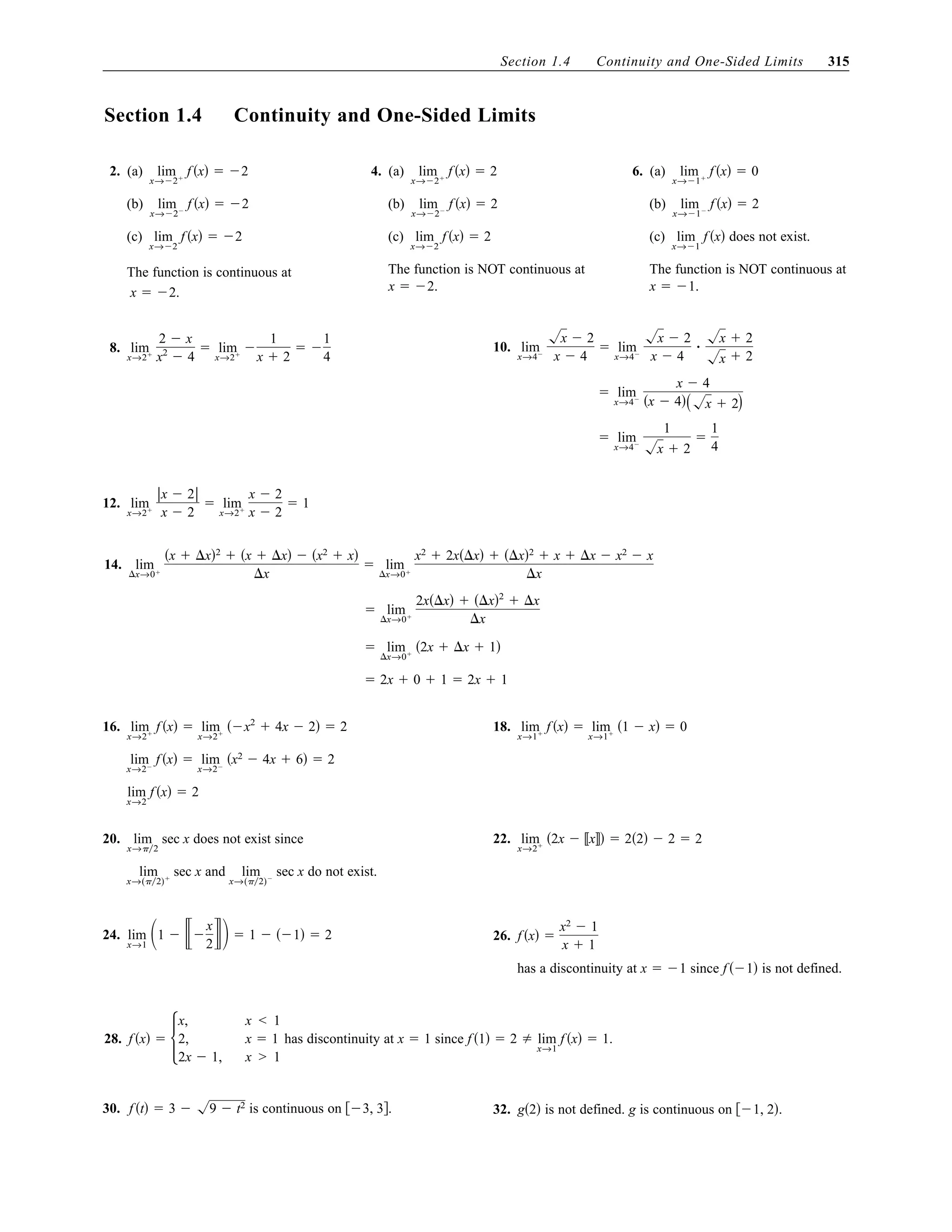 Solucionario Calculo de una Variable de Ron Larson novena edición. | PDF