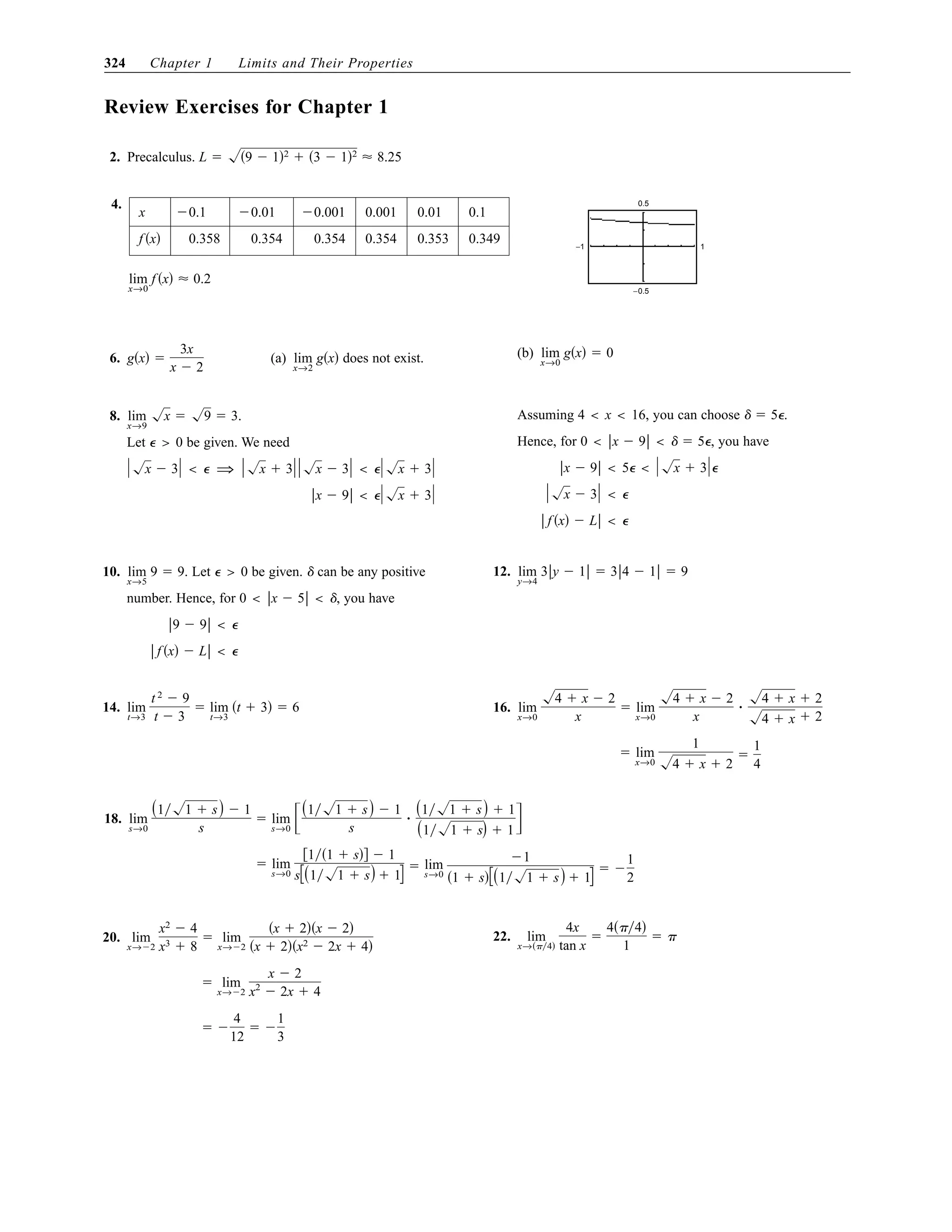 Solucionario Calculo de una Variable de Ron Larson novena edición. | PDF