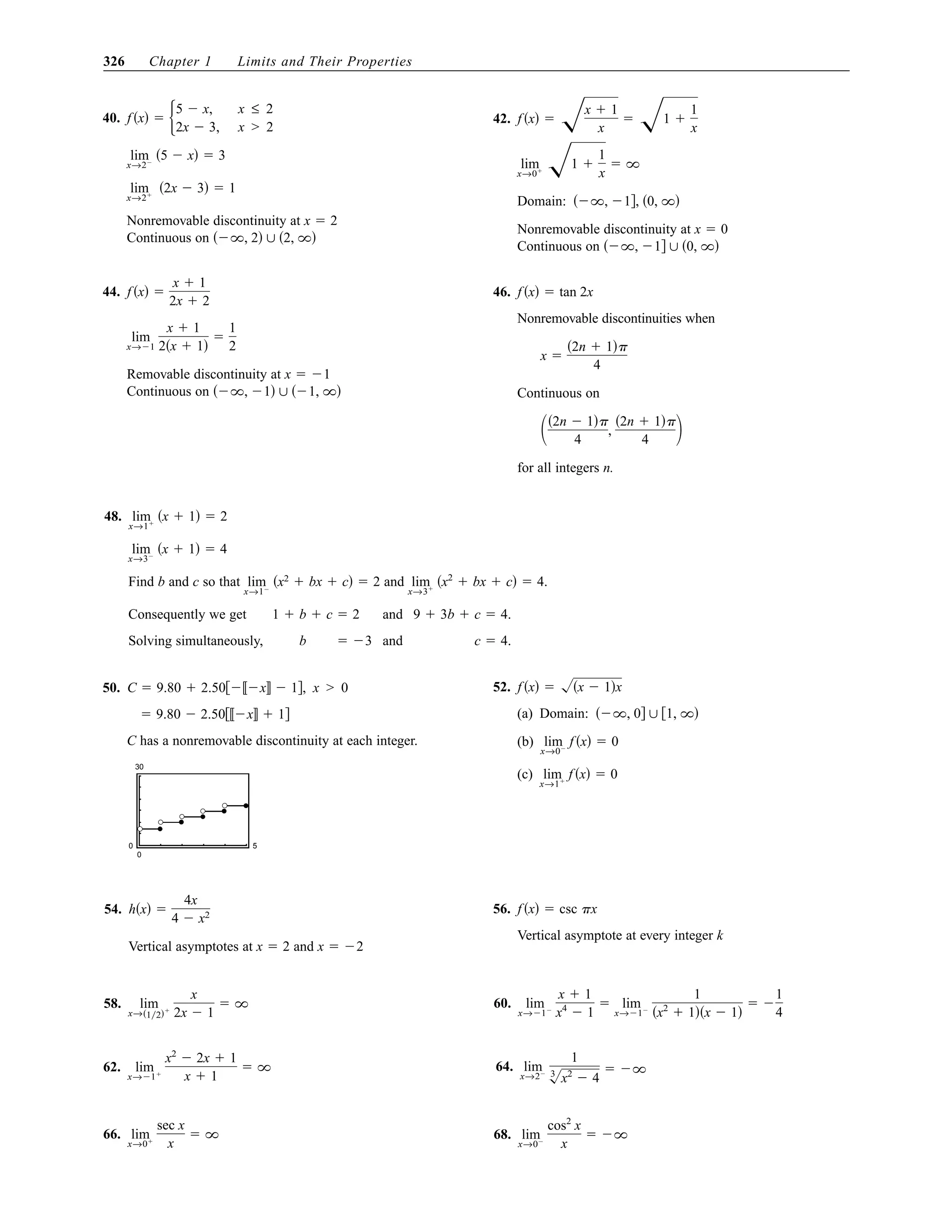 Solucionario Calculo de una Variable de Ron Larson novena edición. | PDF