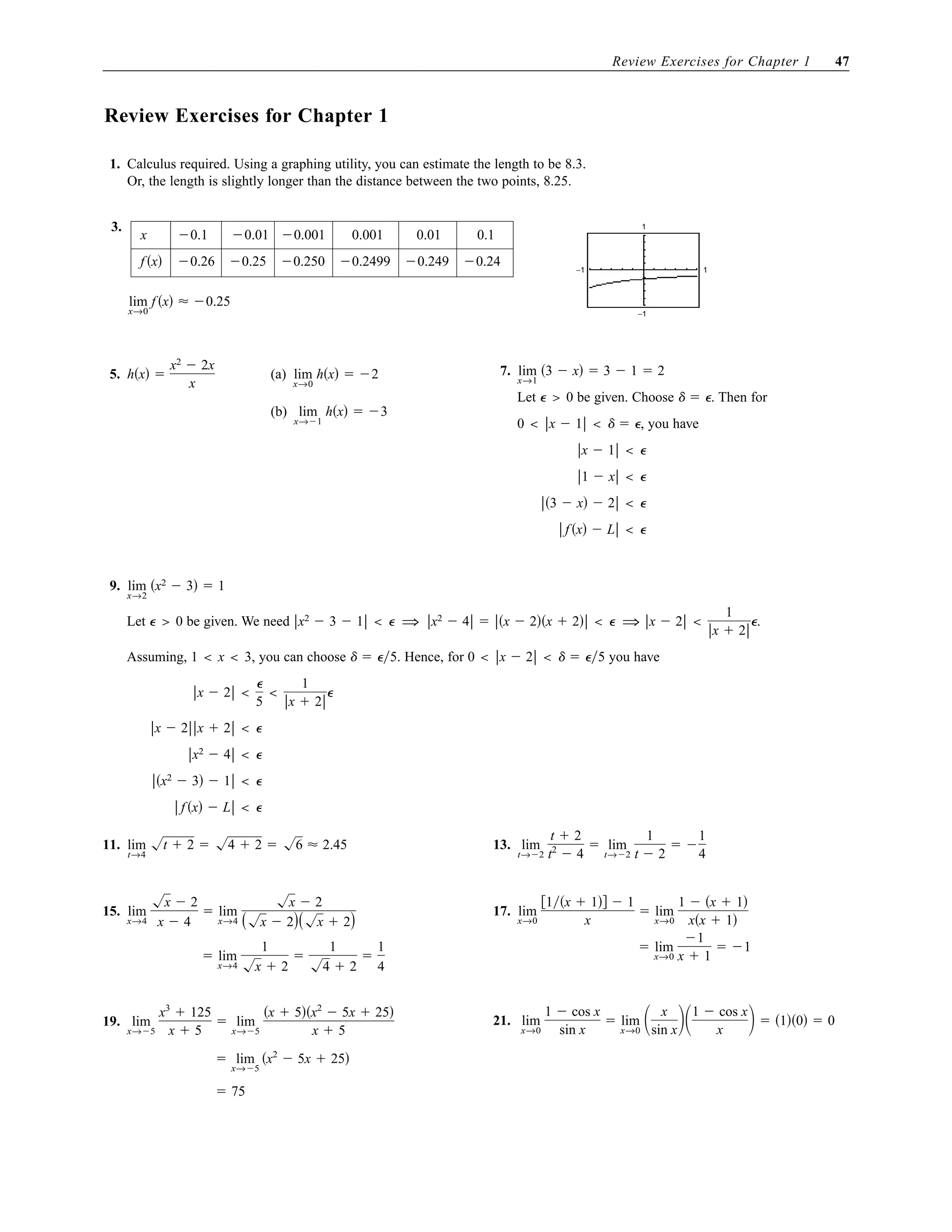 Solucionario Calculo de una Variable de Ron Larson novena edición. | PDF