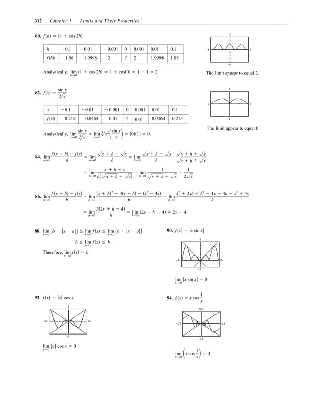 Solucionario Calculo de una Variable de Ron Larson novena edición. | PDF