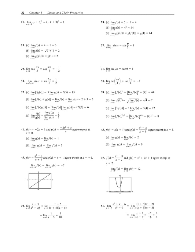 Solucionario Calculo De Una Variable De Ron Larson Novena Edición Pdf