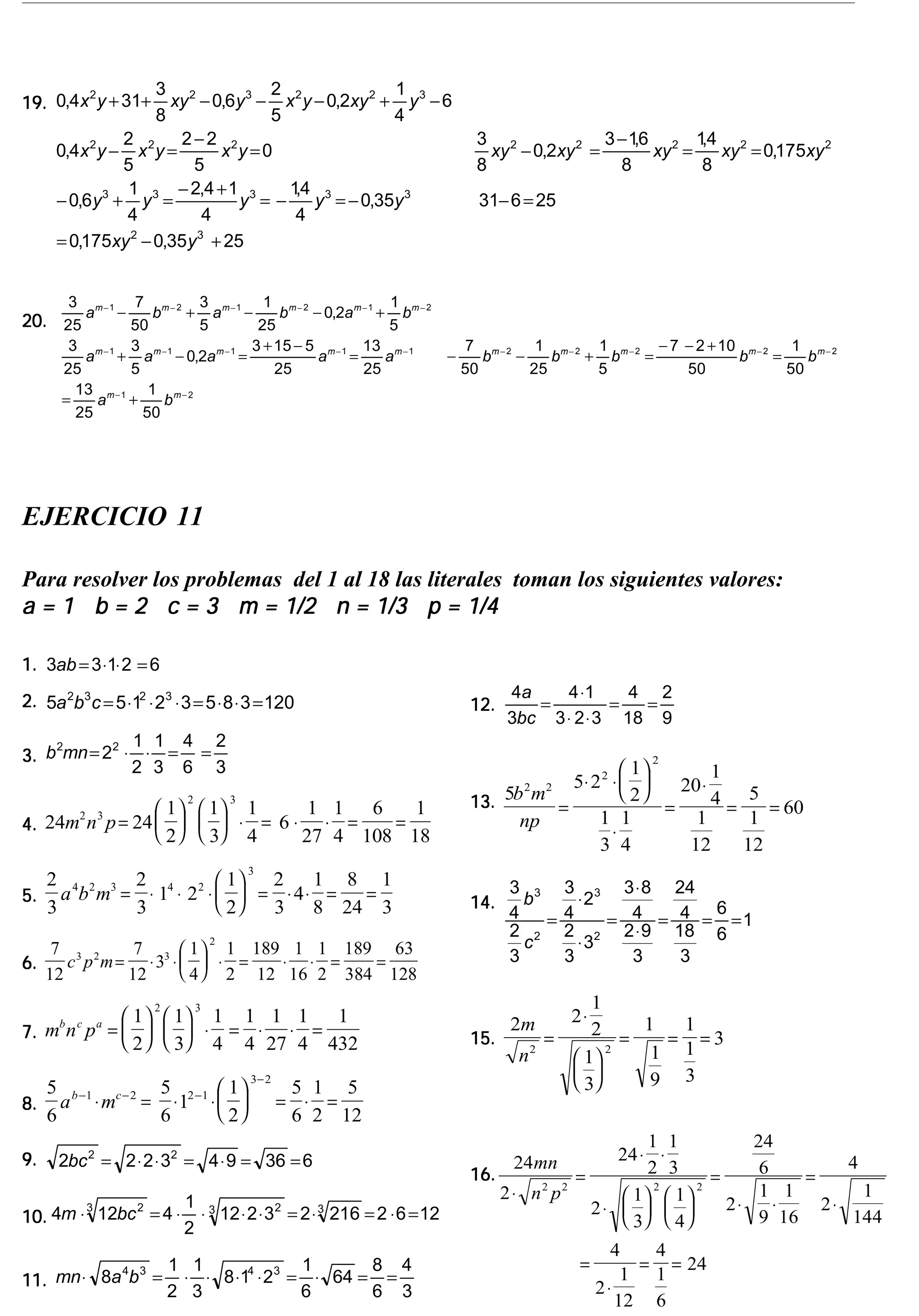Solucionario del-algebra-baldor-ejercicios-resueltos | PDF