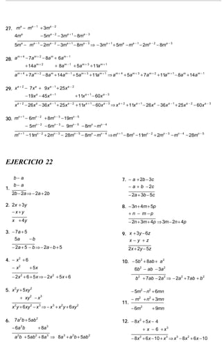 Solucionario del-algebra-baldor-ejercicios-resueltos | PDF