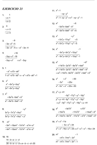 Solucionario del-algebra-baldor-ejercicios-resueltos | PDF