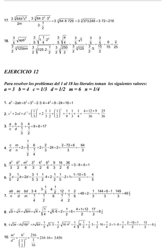 Solucionario del-algebra-baldor-ejercicios-resueltos | PDF