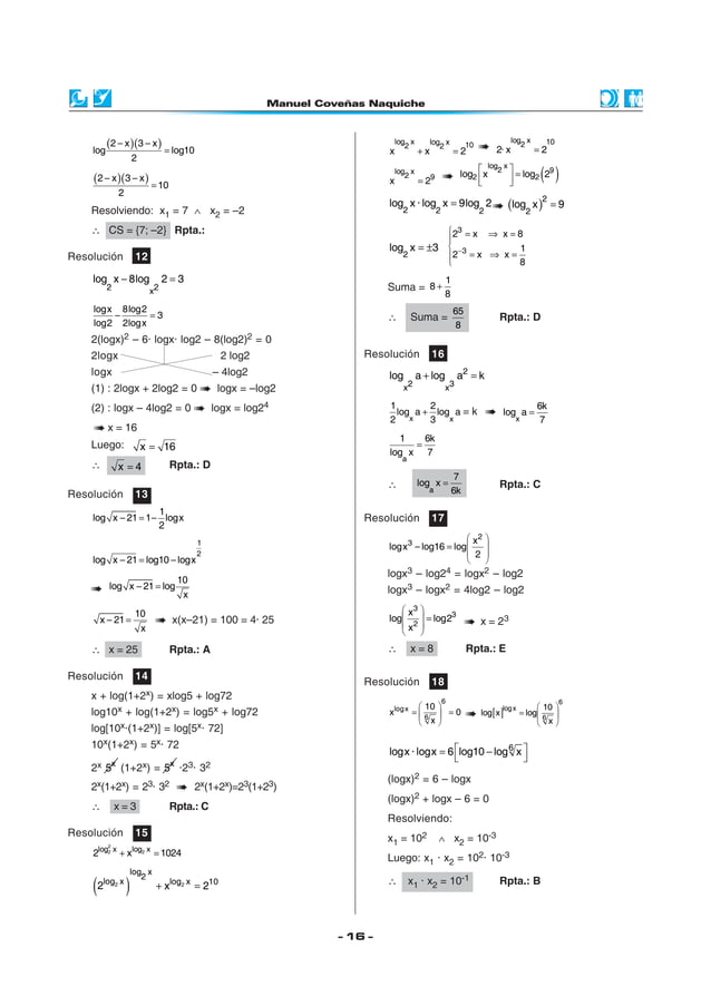 Solucionario 5to secundaria