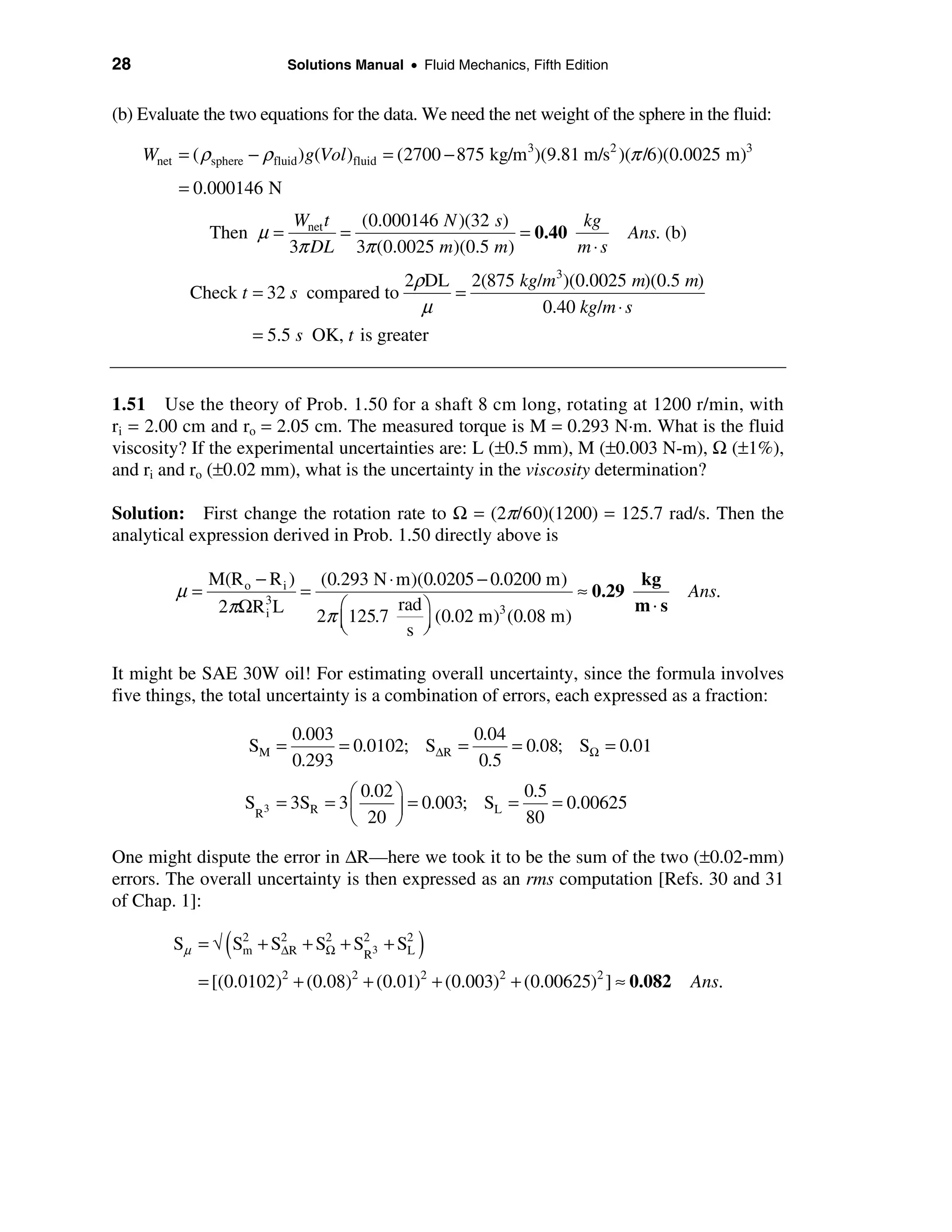 Solucionario de fluidos_white | PDF
