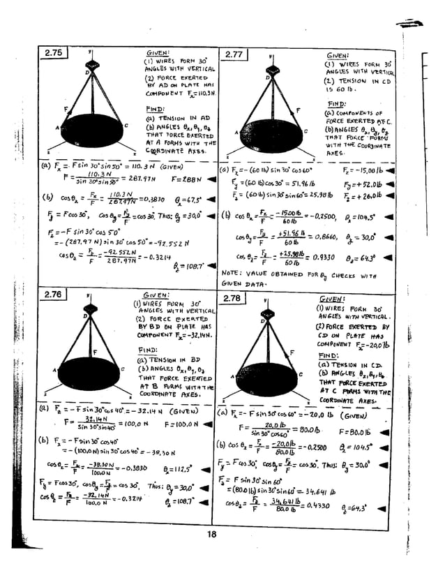 Solucionario estática beer 9 ed | PDF