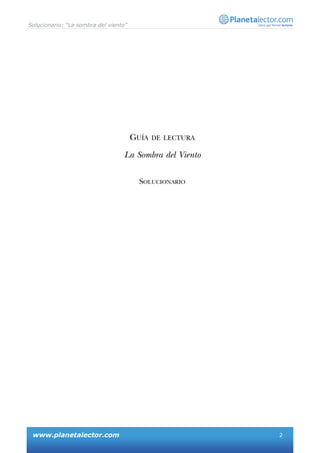 Solucionario La Sombra Del Viento | PDF