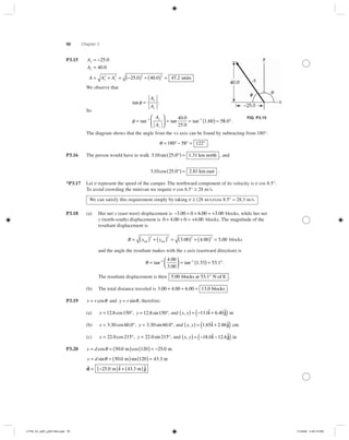 Solucionario serway cap 3 | PDF