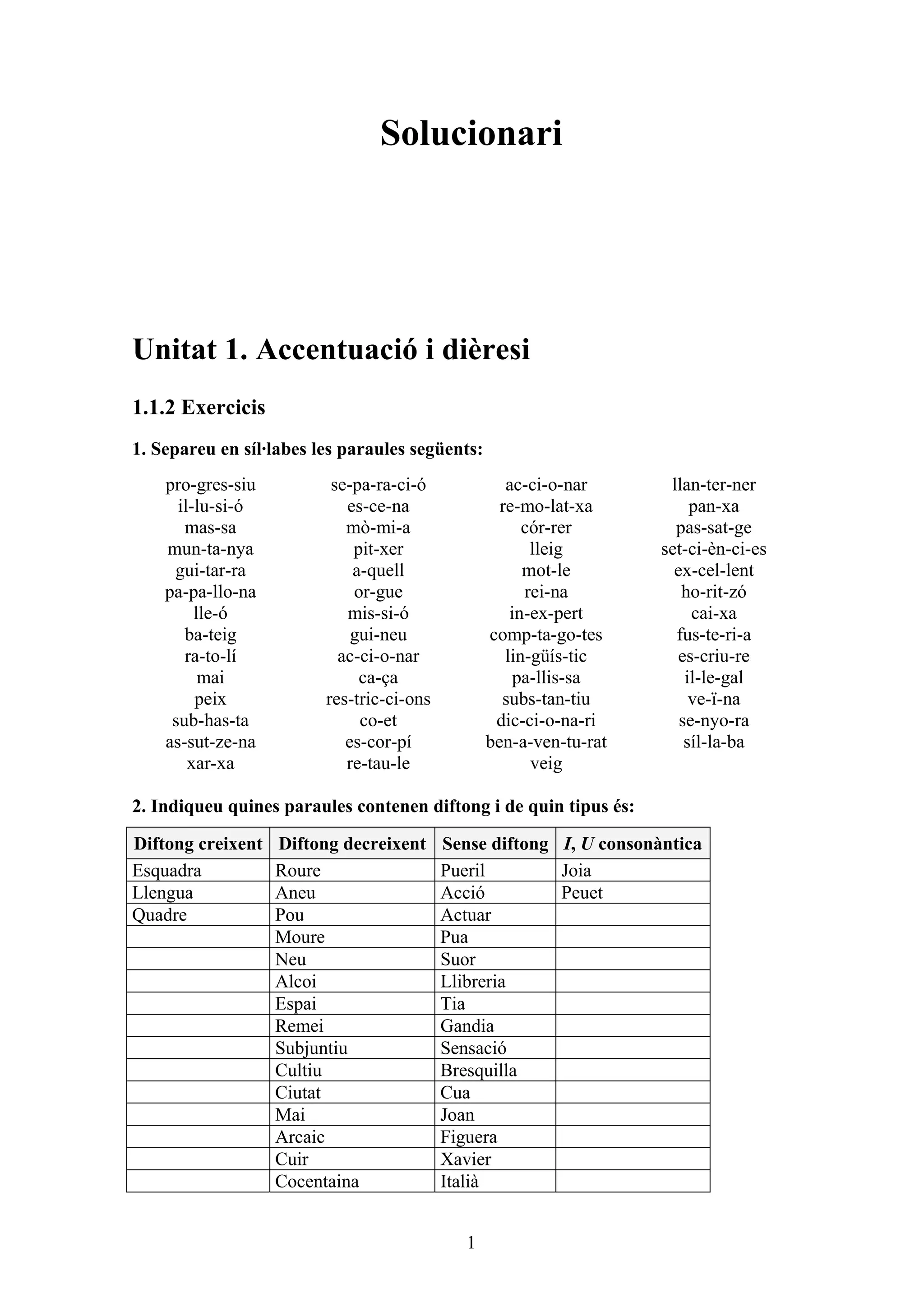Solucionari quadern valencià mitjà | PDF