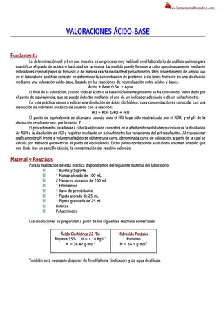 Soluciones acido base | PDF