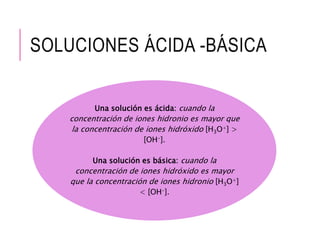 Soluciones acuosas | PPTX