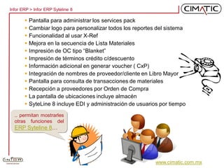 Cimatic ERP Syte Line 8 Paso A Paso | PDF