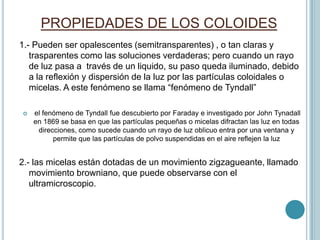 Soluciones, coloides, solubiidad y suspenciones | PPTX