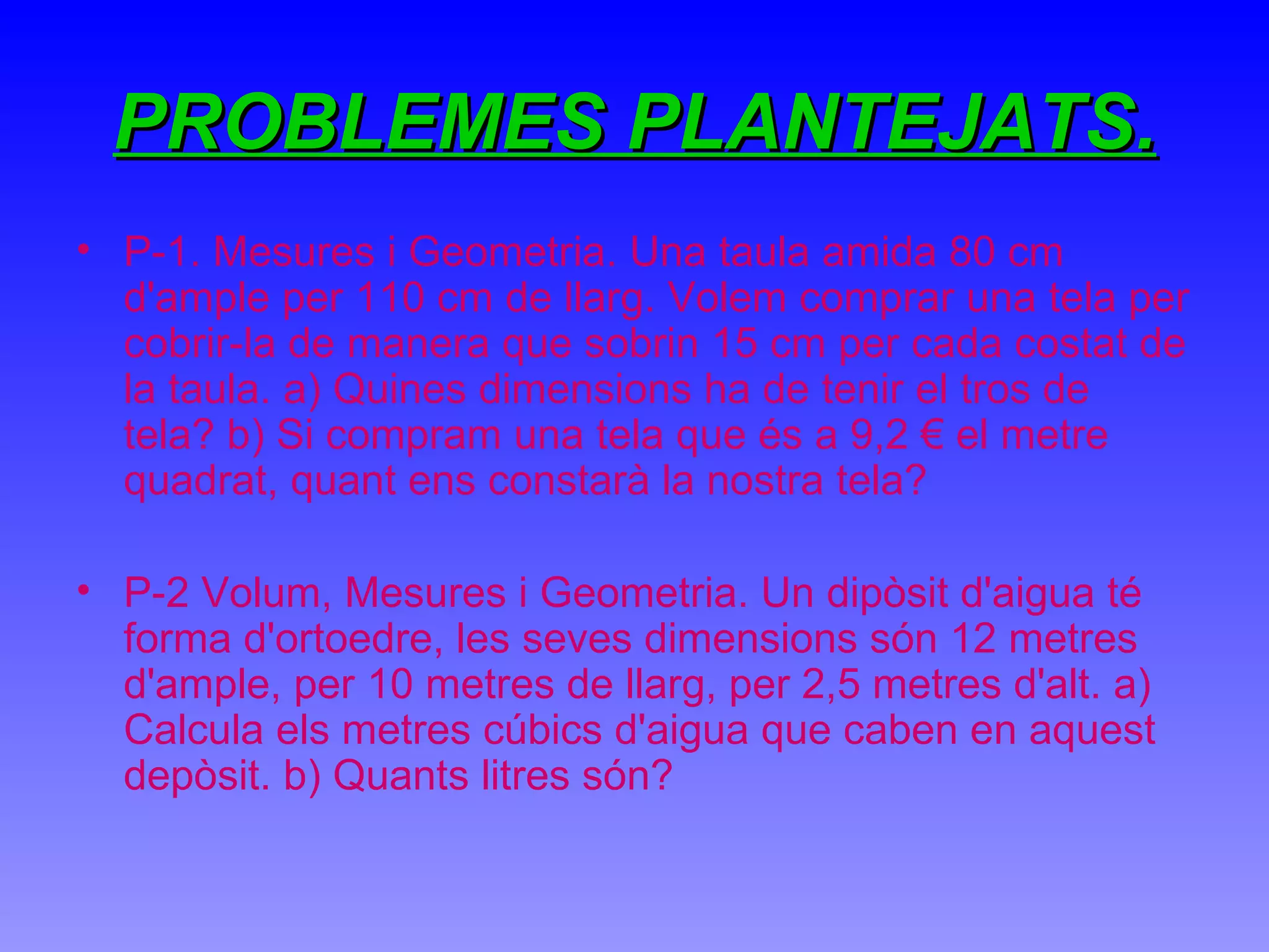 Soluciones Problemas Mates Tofol | PPT