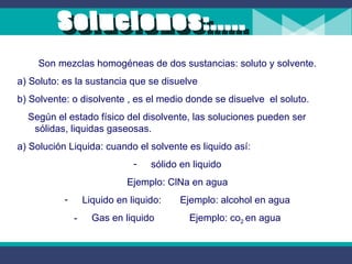 Soluciones Químicas | PPT