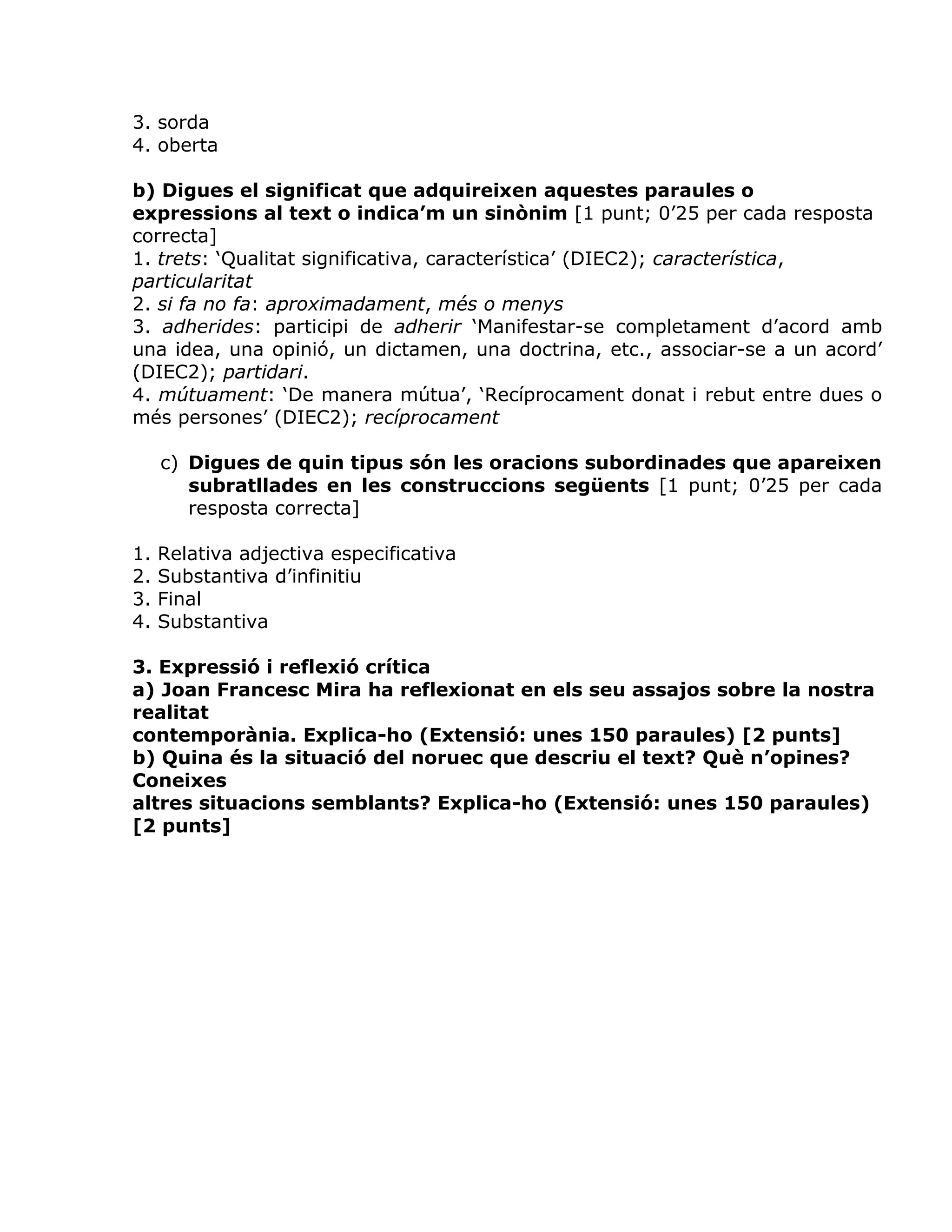 Solucionari selectivitat 2010 | PDF