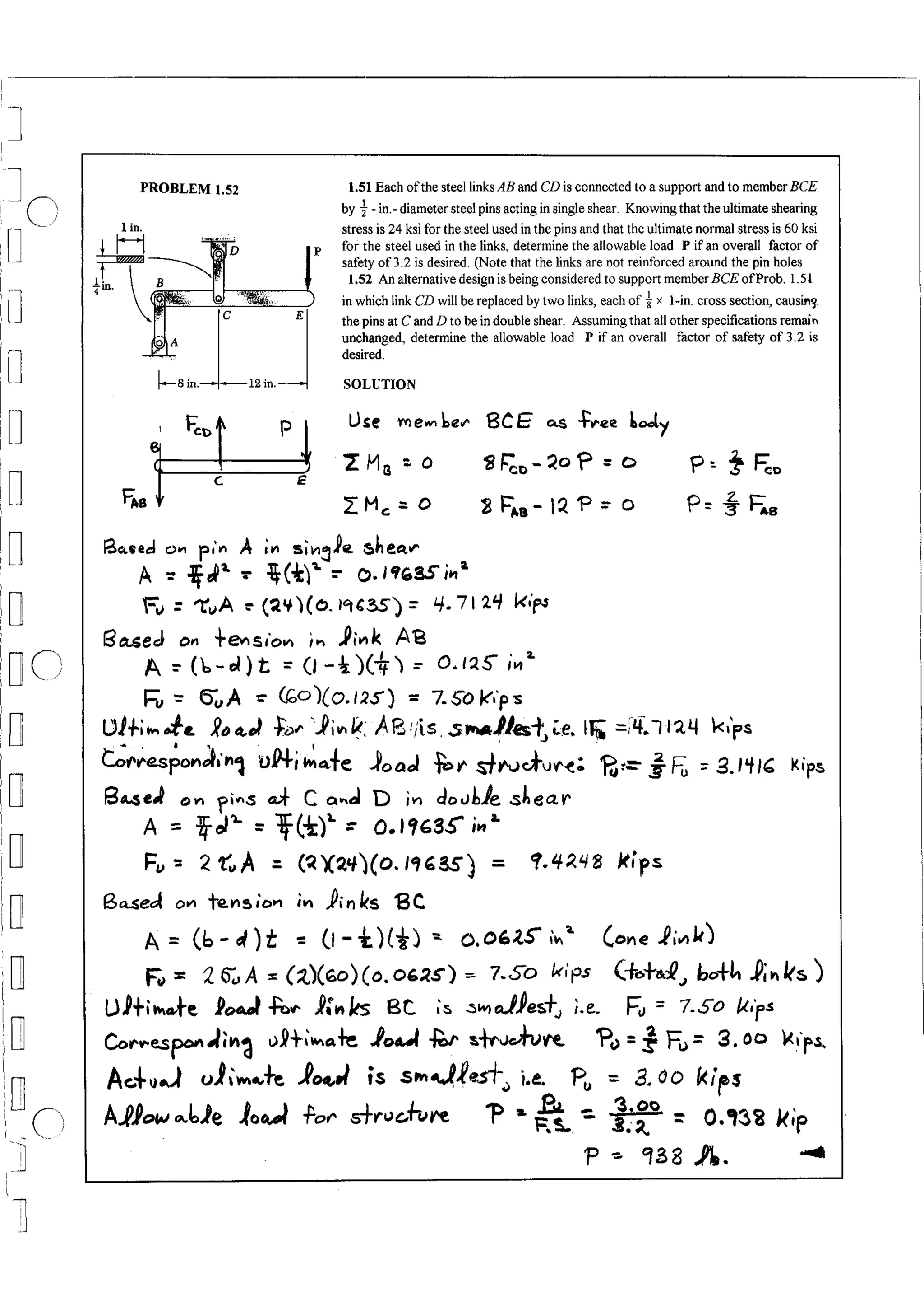 Soluções resistência dos materiais - beer & johnston - 3a ed | PDF
