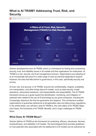 solulab.com-What is AI TRiSM Addressing Trust Risk and Security.pdf | Free Download