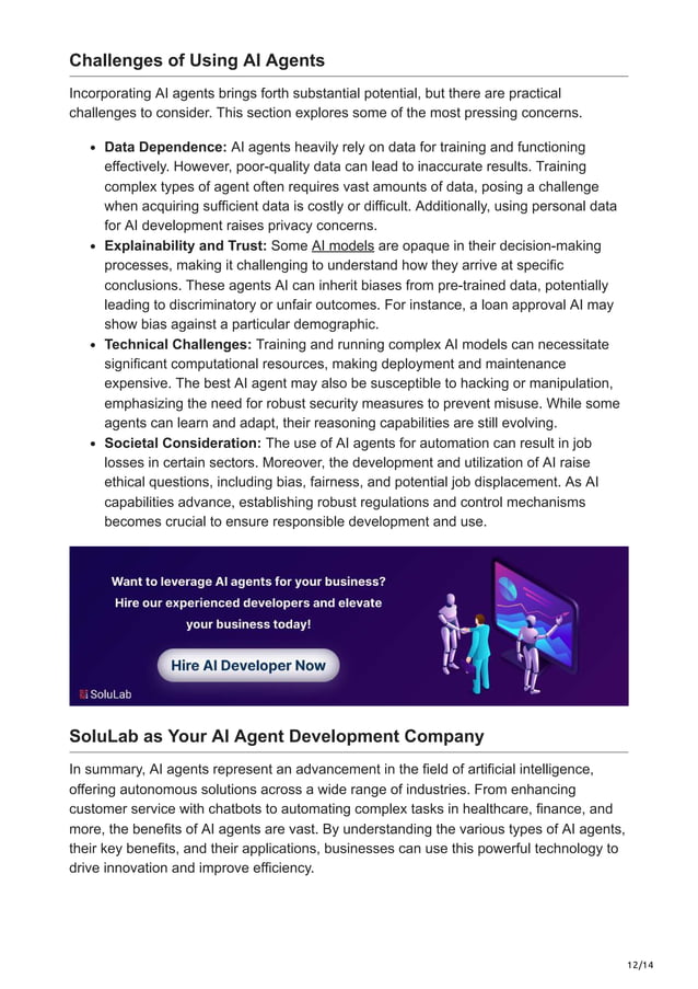 solulab.com-AI Agents Guide Types Benefits amp Applications.pdf