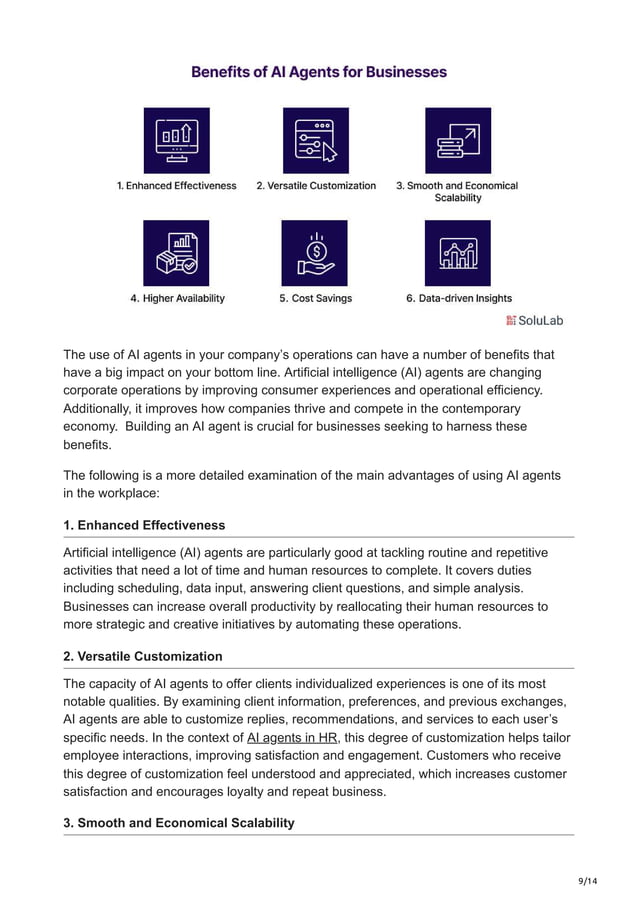 solulab.com-AI Agents Guide Types Benefits amp Applications.pdf