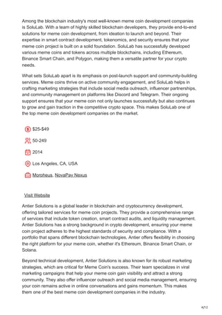 solulab.com-Top 10 Meme Coin Development Companies 2025.pdf