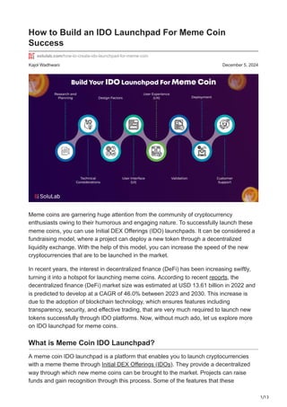 solulab.com-How to Build an IDO Launchpad For Meme Coin Success.pdf
