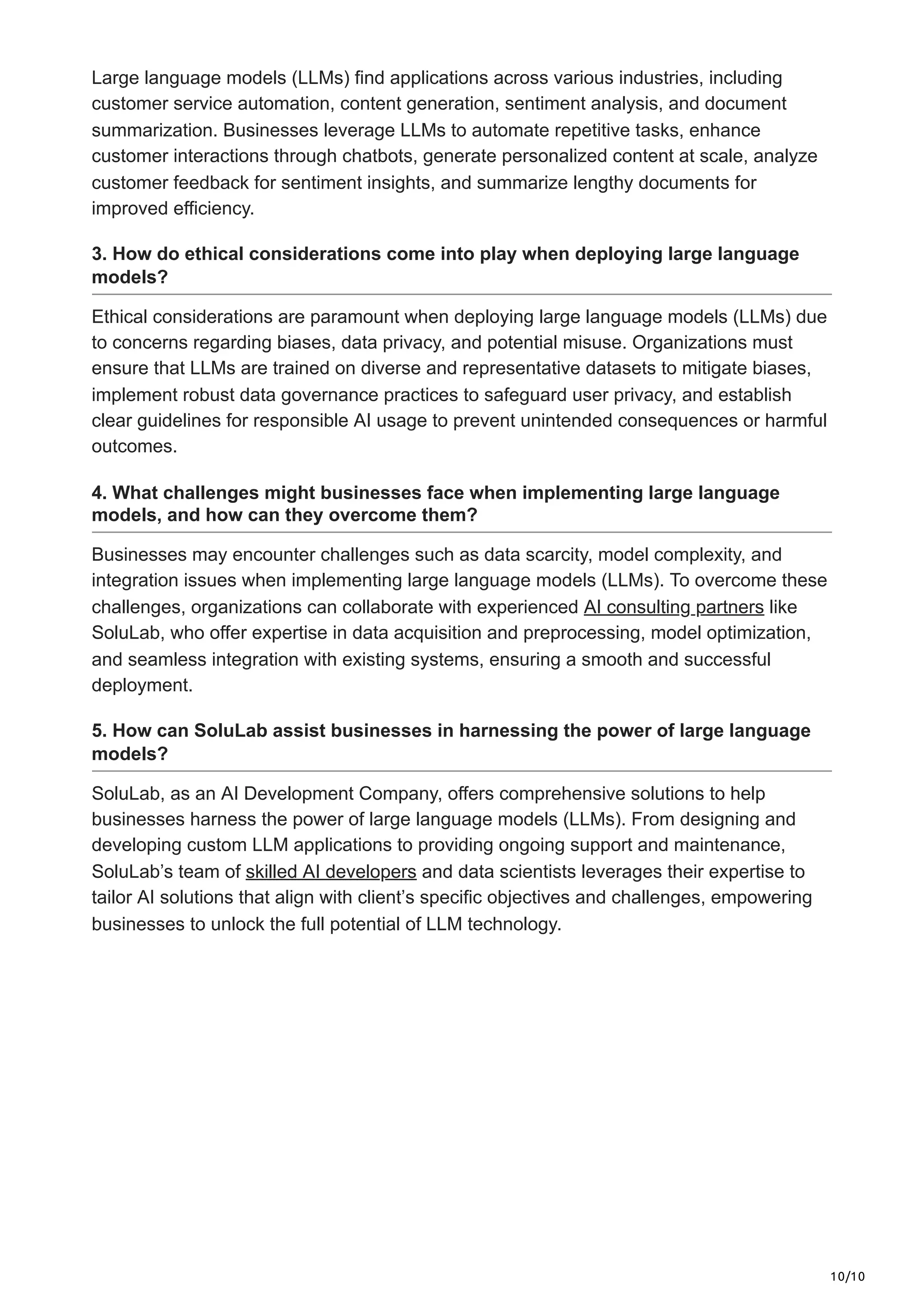 solulab.com-LLM Use Cases and Applications.pdf
