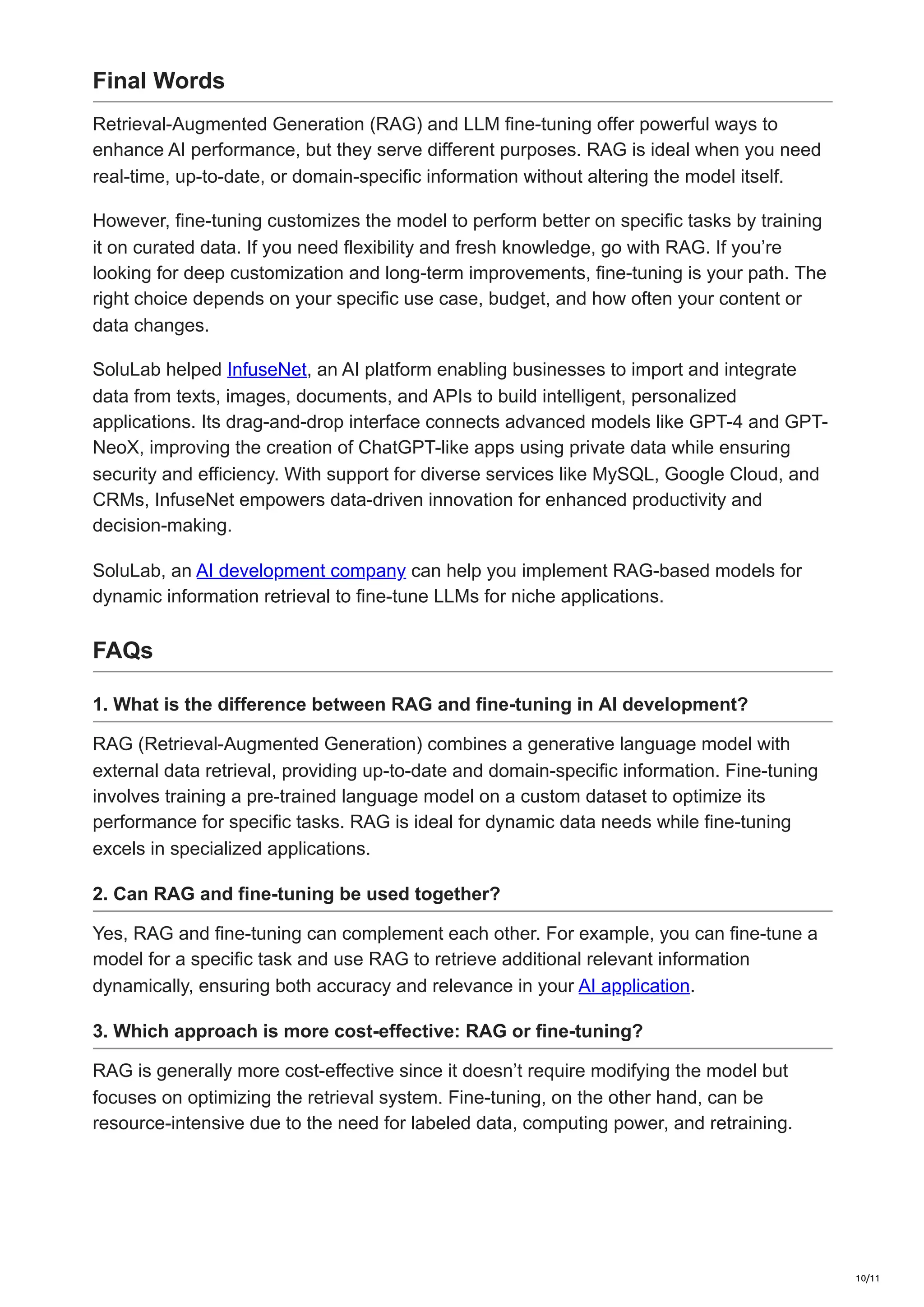 solulab.com-Retrieval-Augmented Generation RAG vs LLM Fine-Tuning- Whats the Difference.pdf