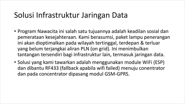 Solusi Iot Untuk Penerangan Lampu Rumah Program Nawacita Ppt