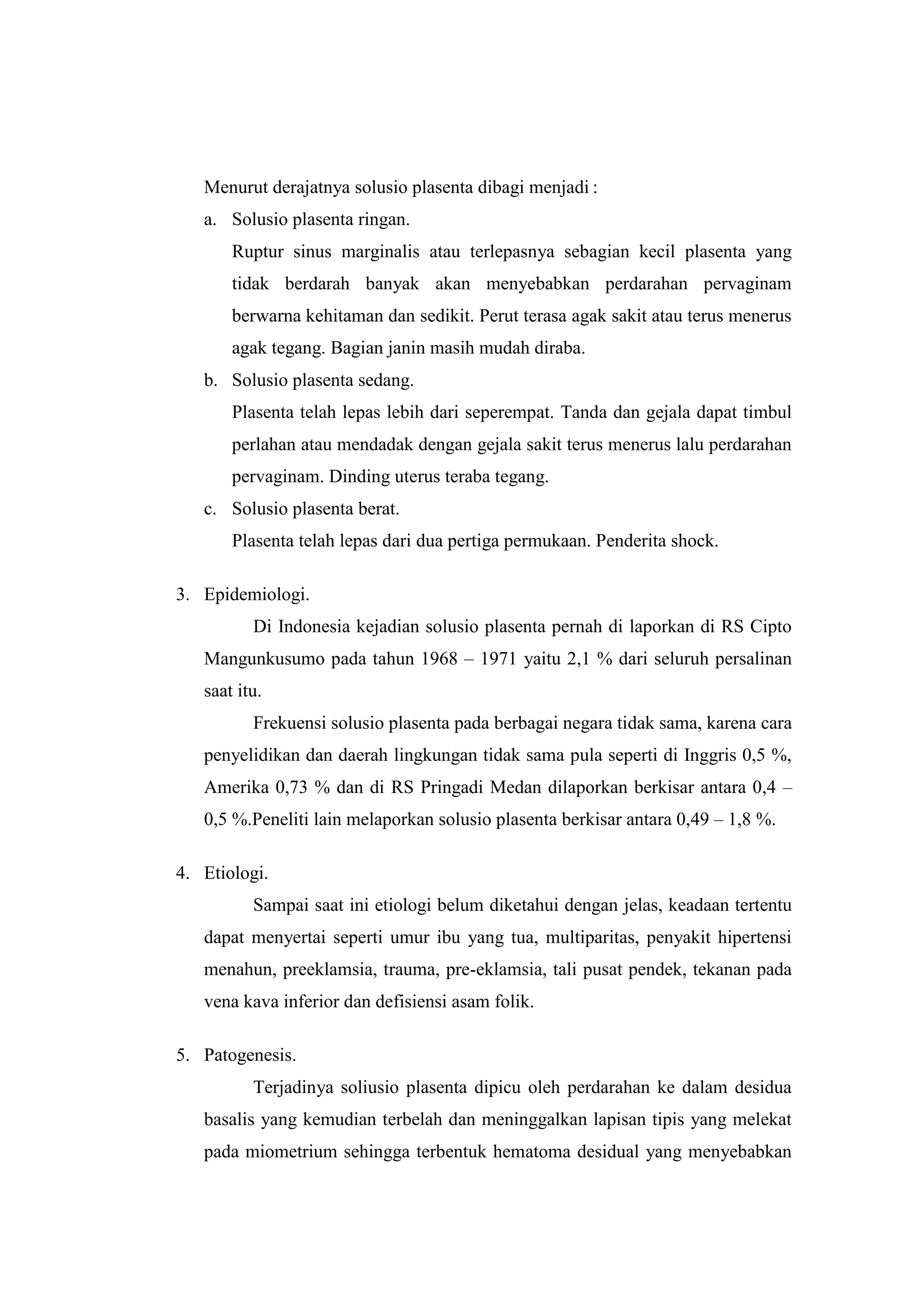 Solusio plasenta AKPER PEMKAB MUNA | PDF