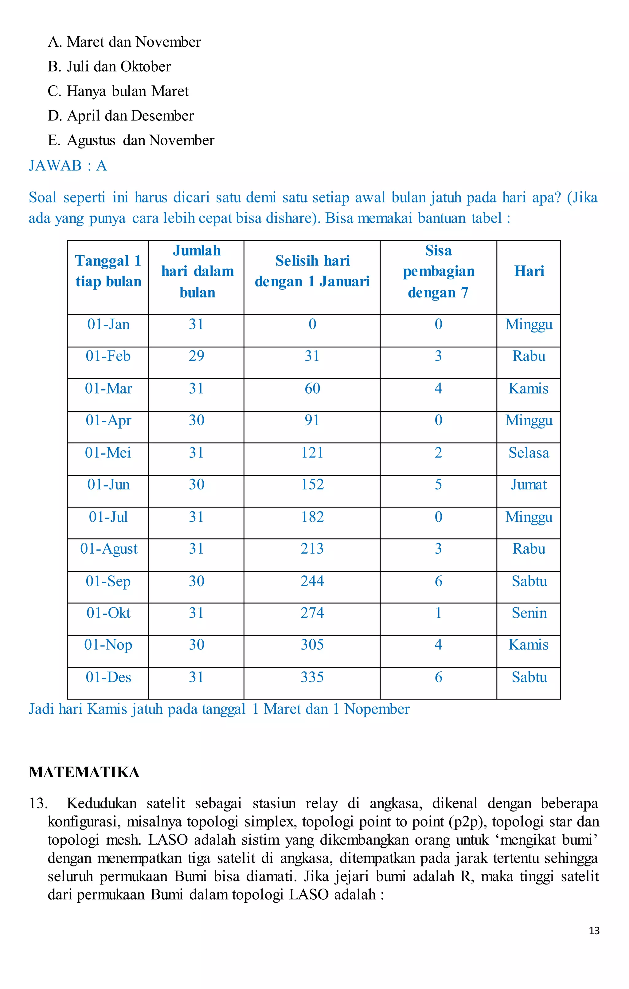 Solusi osk astro 2012 kode s3 | DOCX