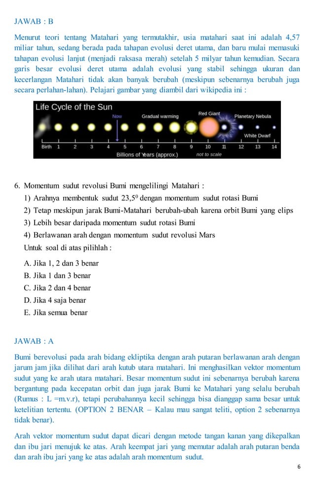 Solusi osk astro 2012 kode s3 | PDF