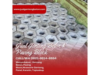 Solusi Paving Jalan Kuat, Tahan Lama, dan Estetik | PDF