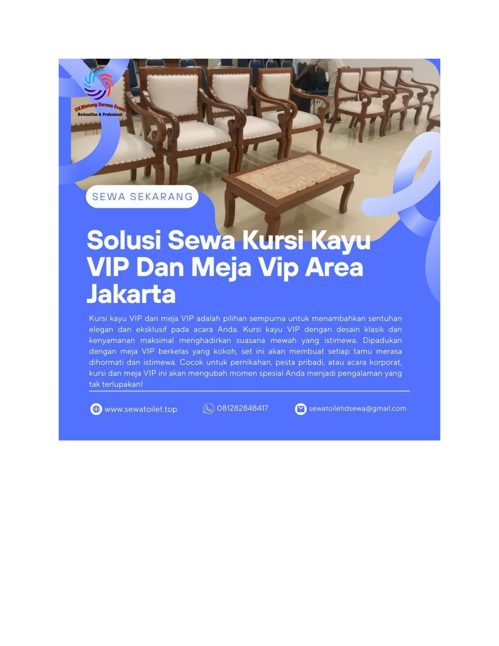 Solusi Sewa Kursi Kayu VIP Dan Meja Vip Area Jakarta.pdf