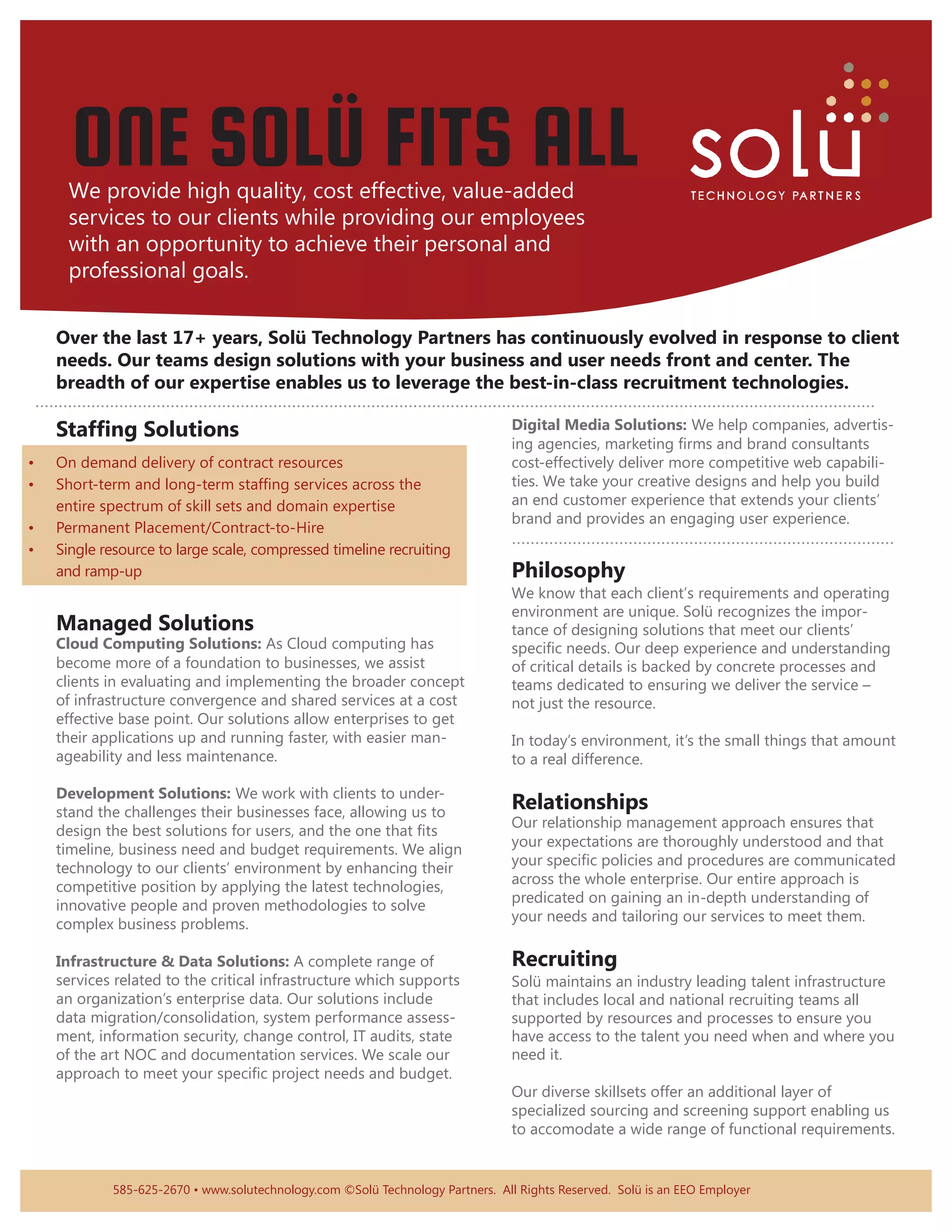 Solu technology partners solutions (3) | PDF