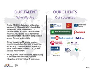 Overview of how Solutia SDO advances business | PPT