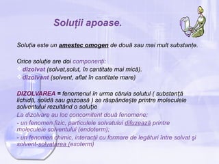 Solutii apoase | PPT